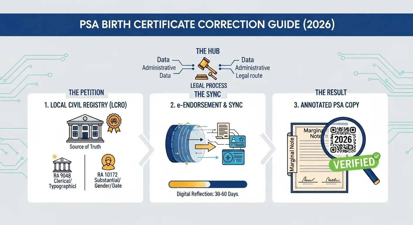 PSA Birth Certificate Correction: Process &Laws